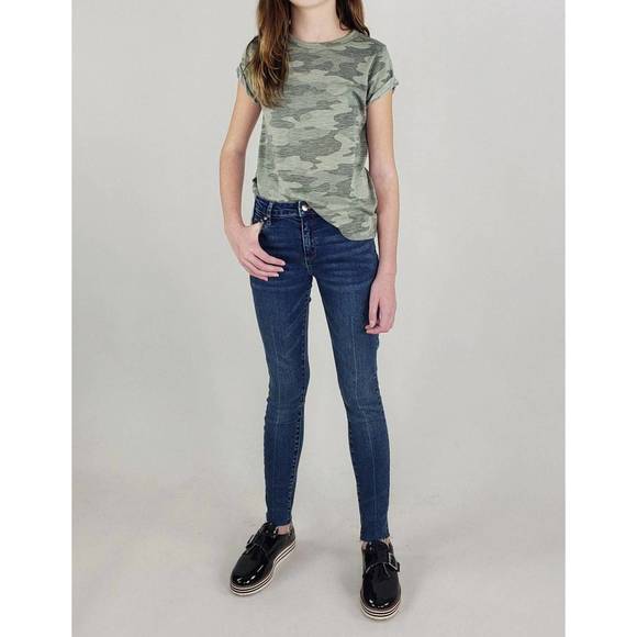 Tractr | Bottoms | New Tractr Girls Nina High Rise Dark Jean In Indigo ...